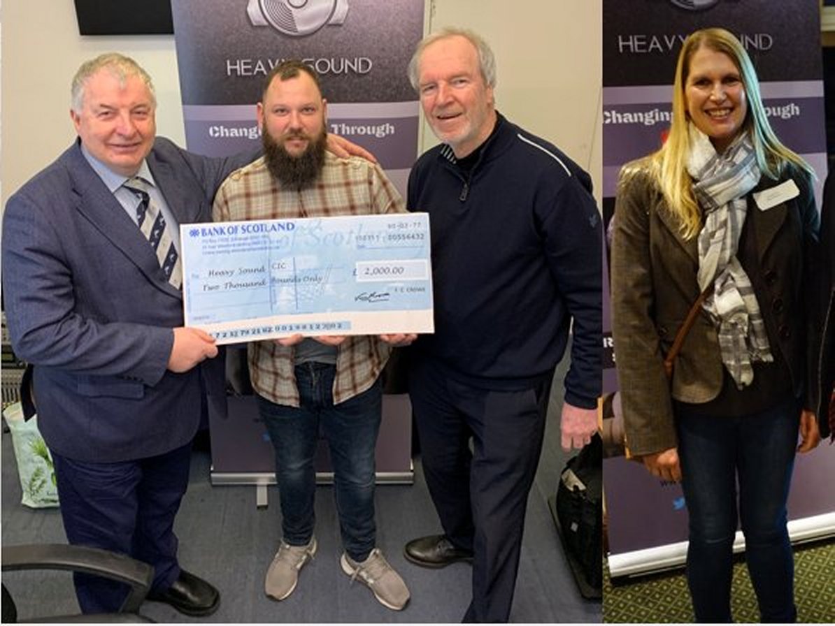 Presenting the cheque
